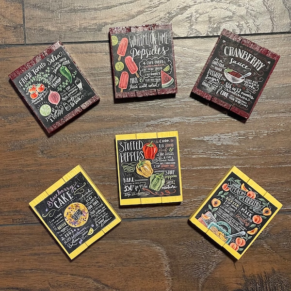 Recipe Magnets - Etsy