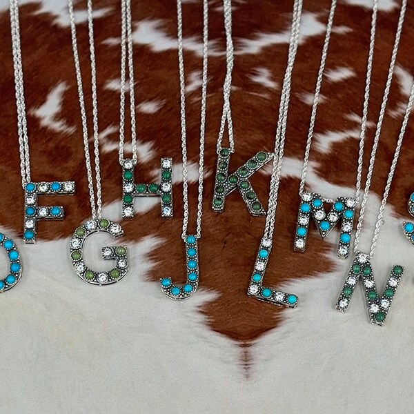 Turquoise Letter - Etsy
