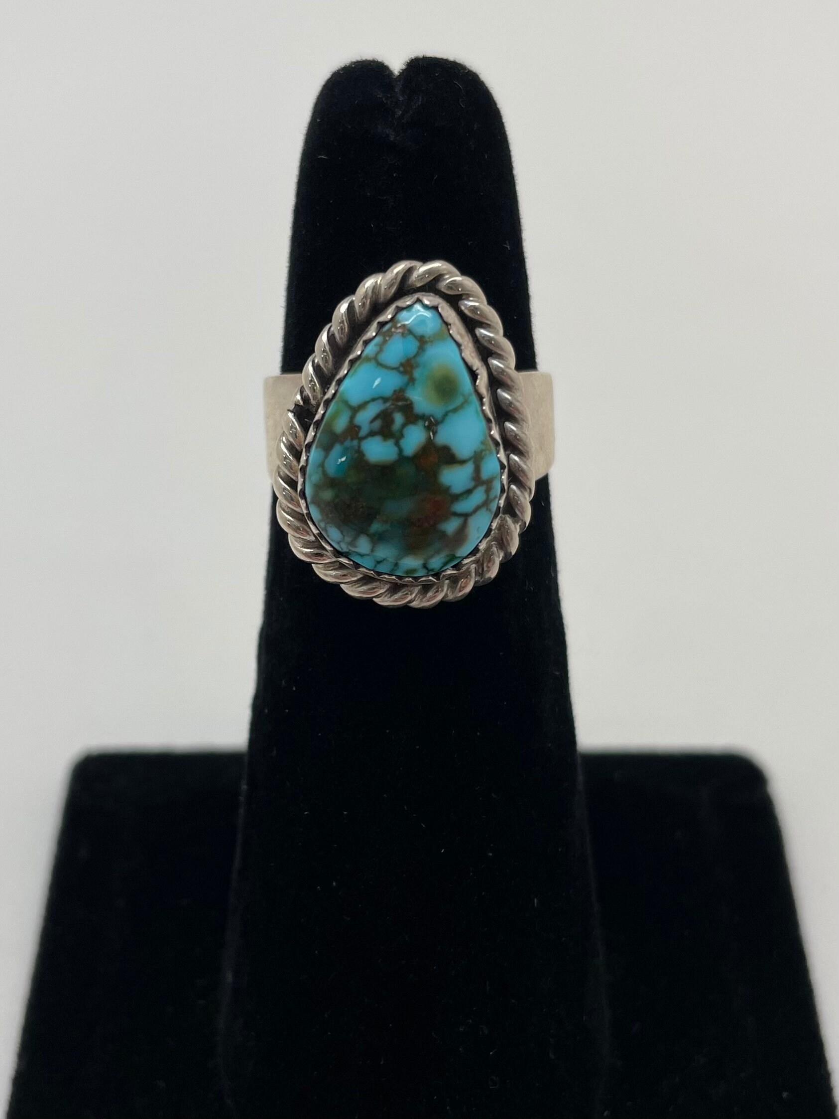 Kingman Turquoise Red Matrix Polychrome Rings - Etsy