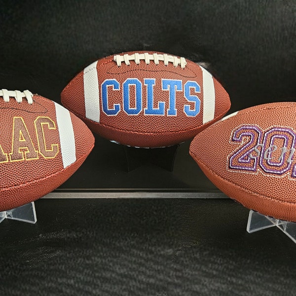 Embroidered Football - Etsy