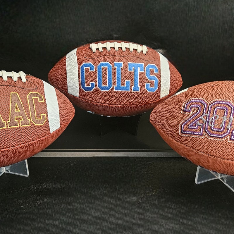 Embroidered Football - Etsy