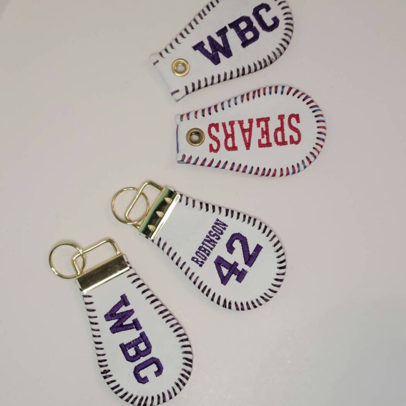 Baseball Keychain - Etsy