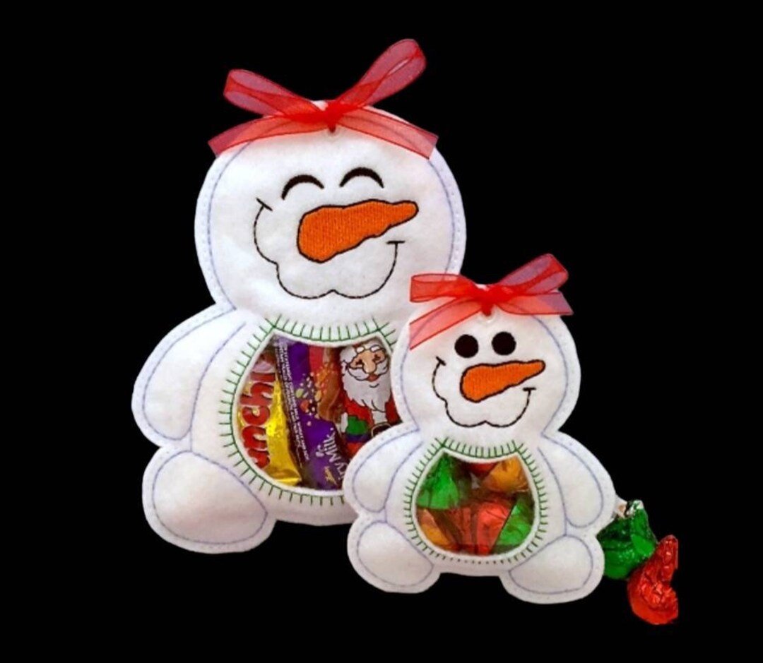 Snowman Treat Bag Christmas Goodie Bags Classroom Gift Bags Unique ...