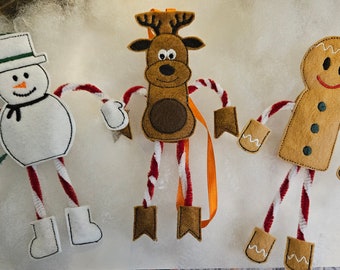 Snowman Candy Cane Holders/set of Two - Etsy