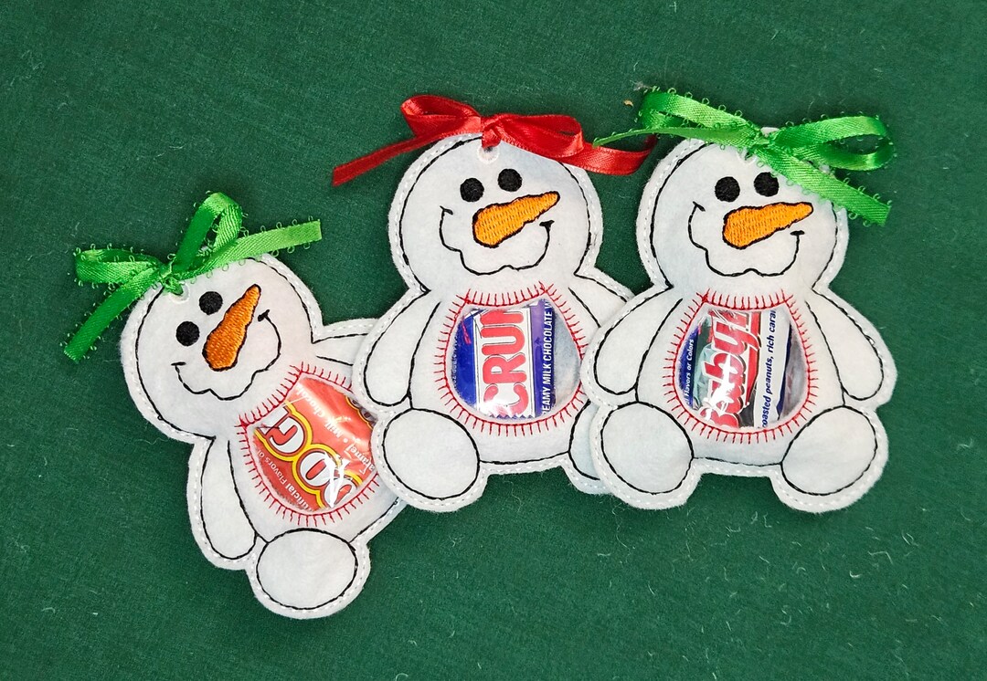 Snowman Treat Bag Christmas Goodie Bags Classroom Gift Bags Unique ...