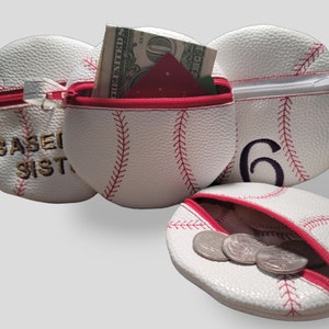 Baseball Coin Purse Sports Bag Keychain Baseball Bag Tag Baseball Gift ...