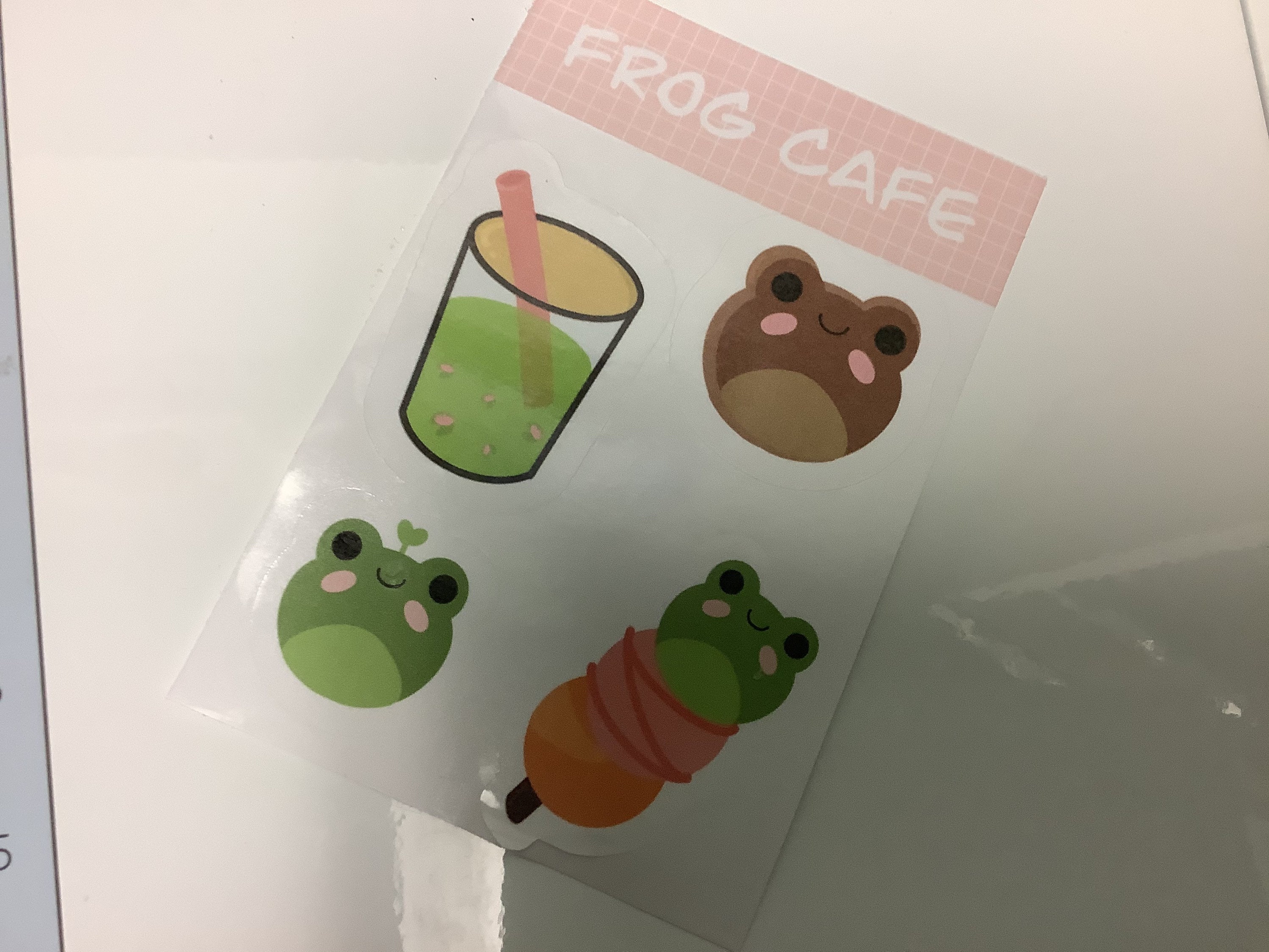 Frog Cafe Sticker Sheet Frog Sticker Sheet Frog Stickers - Etsy