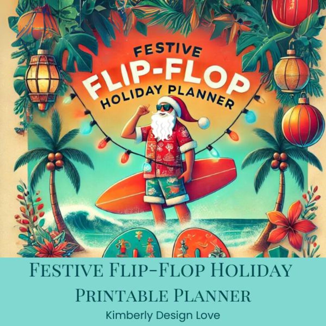 The Festive Flip Flop Holiday Planner - Etsy