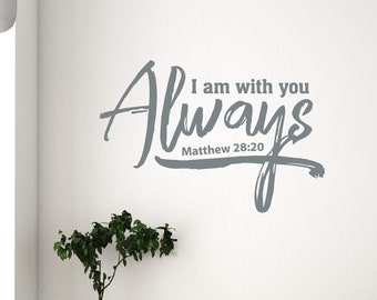 Matthew 28 20 Decal - Etsy