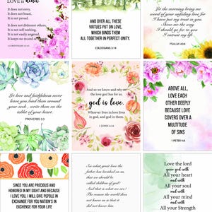 DIGITAL Printable Bible Verses Scriptures About Love - Digital Collage ...