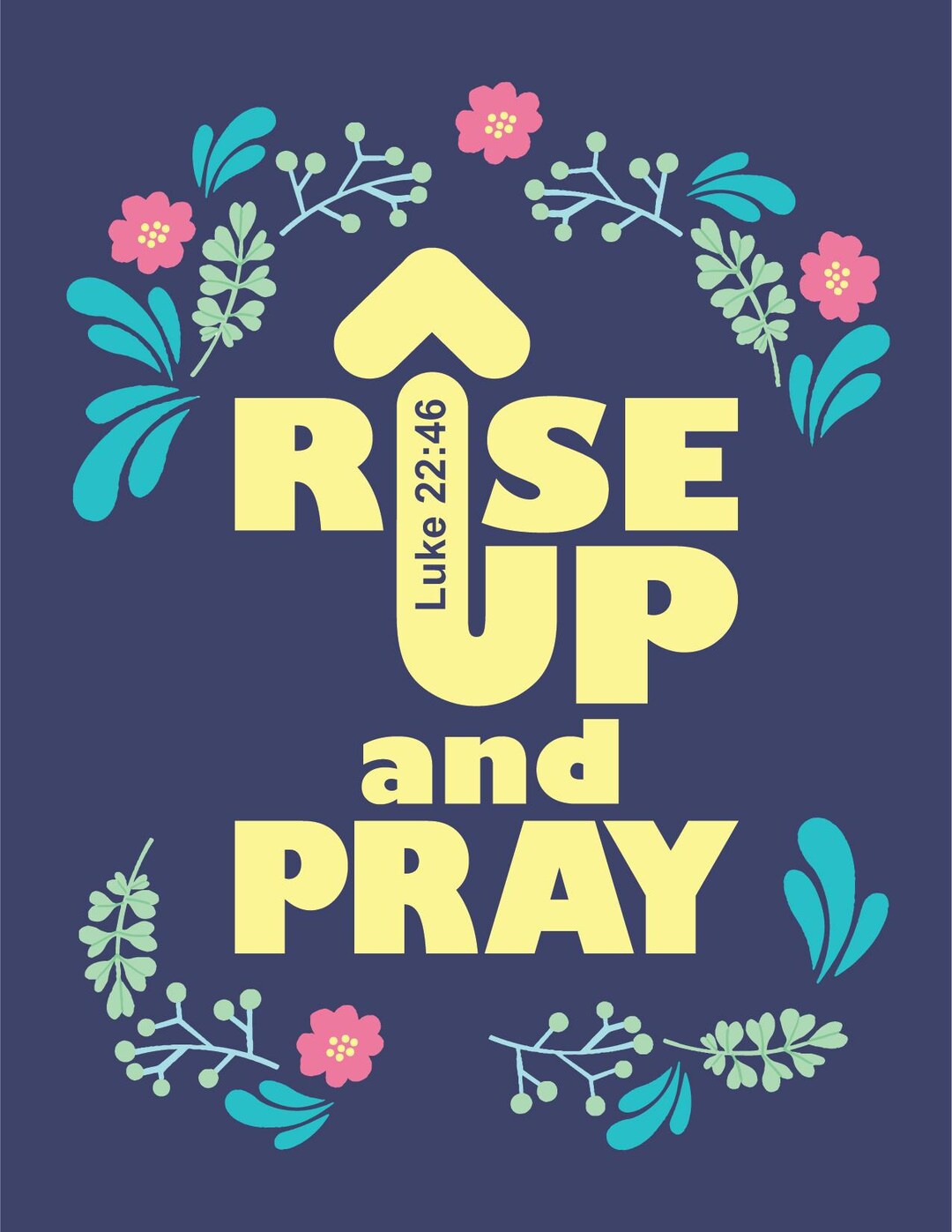 Luke 22-46,bible Verse,instant File Download Vinyl Decal Scripture Wall ...
