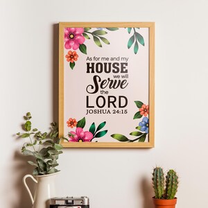 Joshua24:15,bible Verse,instant File Download, Vinyl Decal Scripture ...