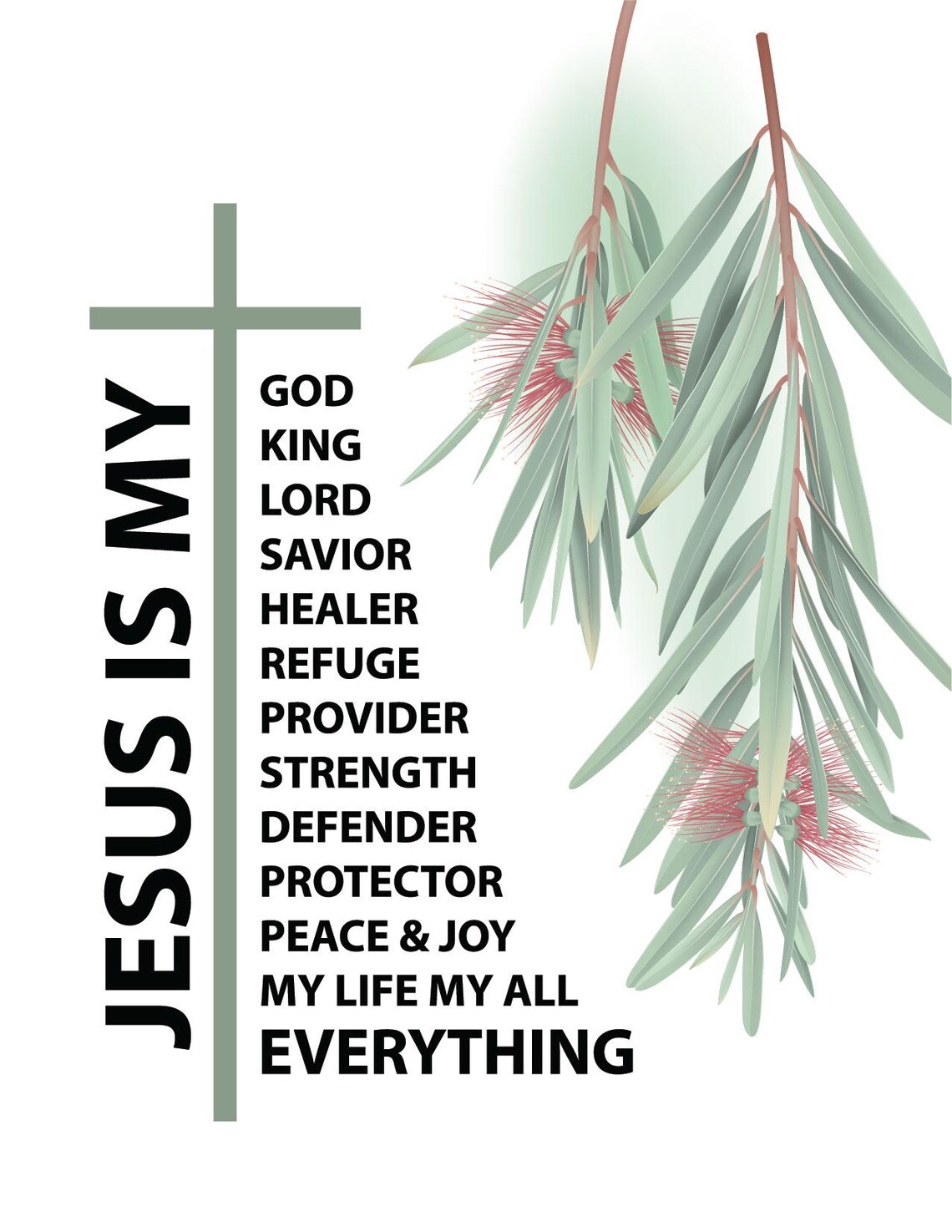 Jesus is My Everything,bible Verse,instant File Download, Vinyl Decal ...