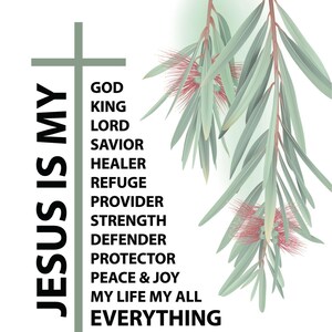 Jesus is My Everything,bible Verse,instant File Download, Vinyl Decal ...