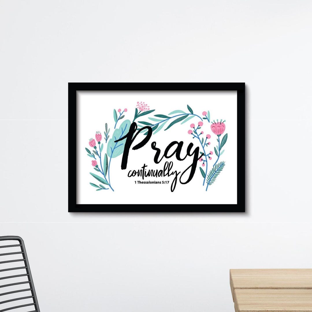 1 Thessalonians 5-17,bible Verse,instant File Download Vinyl Decal ...