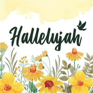 Hallelujah,bible Verse,instant File Download Vinyl Decal Scripture Wall ...