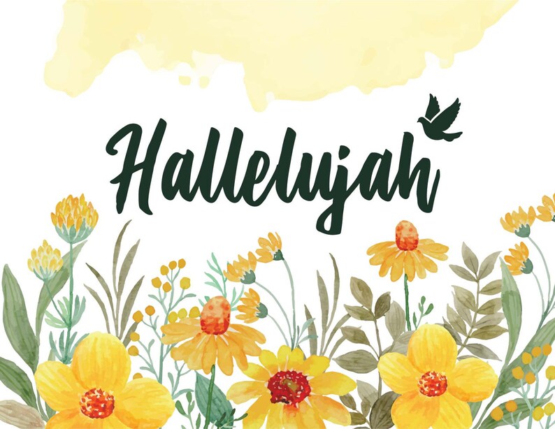 Hallelujah,bible Verse,instant File Download Vinyl Decal Scripture Wall ...