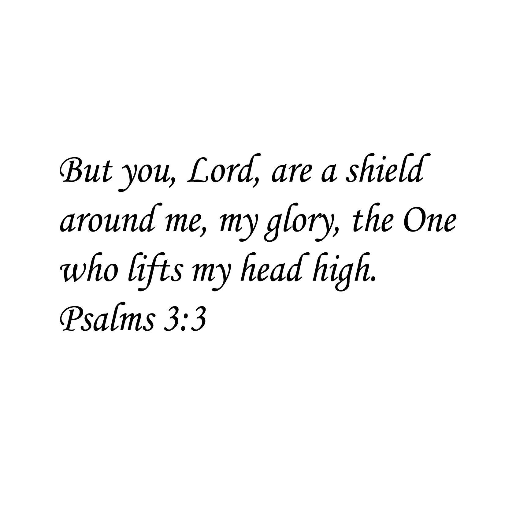 Psalm 3:3,bible Verse,instant File Download Vinyl Decal Scripture Wall ...