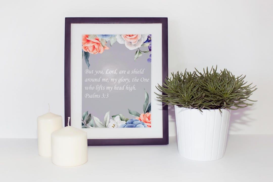 Psalm 3:3,bible Verse,instant File Download Vinyl Decal Scripture Wall ...