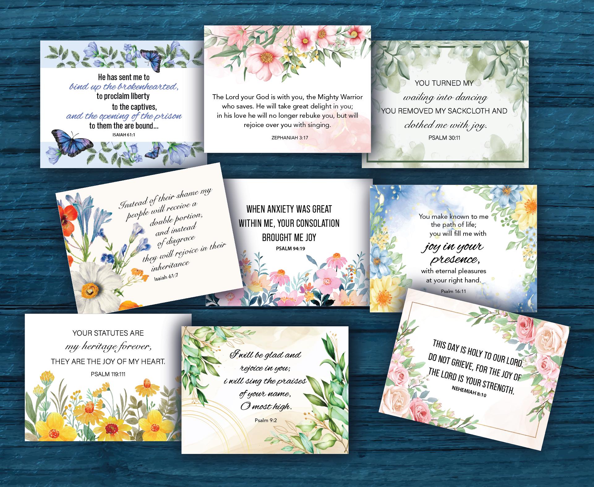DIGITAL Printable Bible Verses Scriptures About Joy - Digital Collage ...