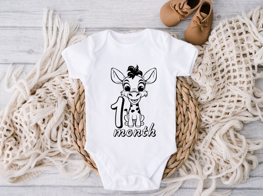 Baby Monthly Milestones, Baby Milestone, Babygrow Set, Personalised ...
