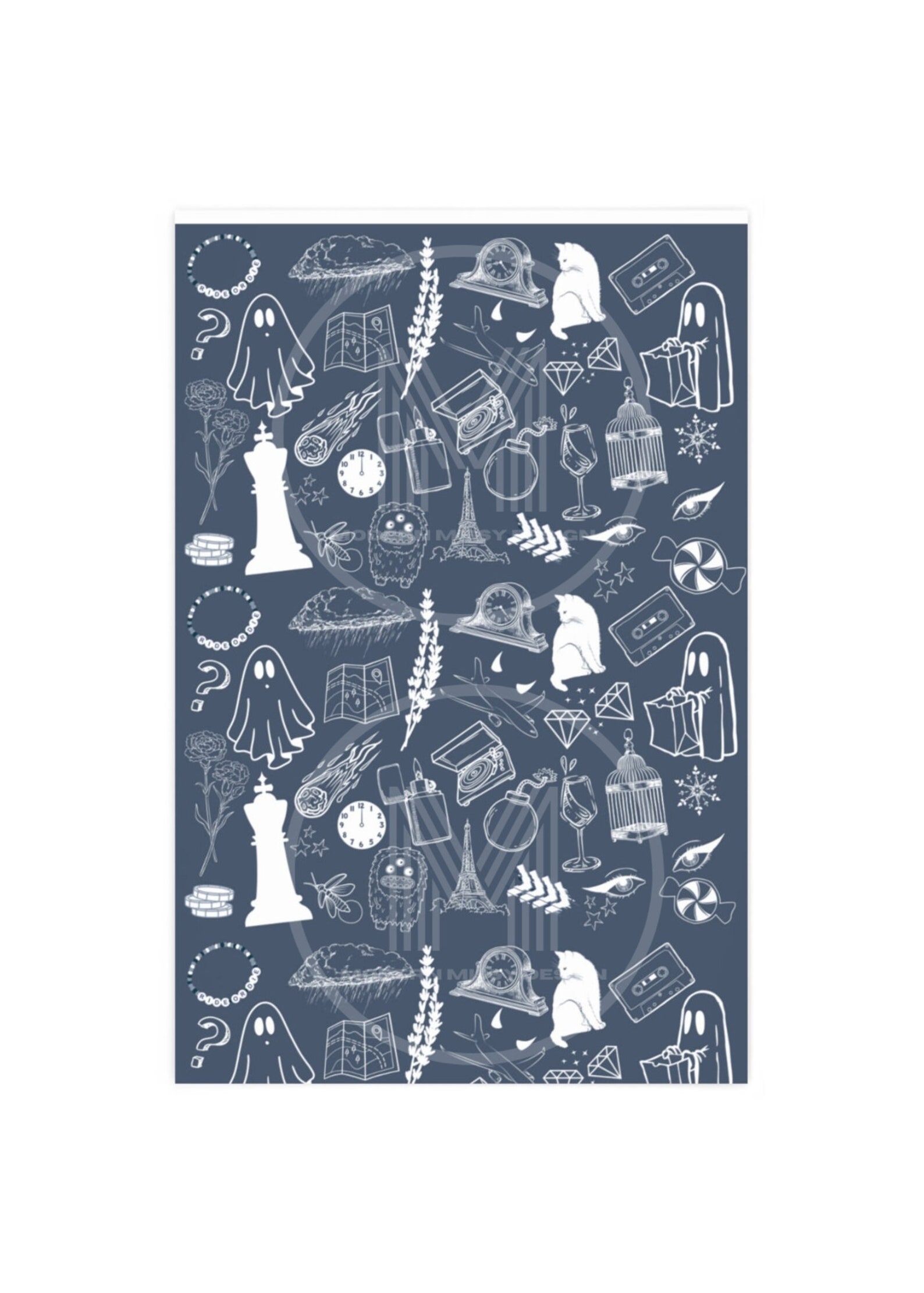 Midnight Wrapping Paper Wrapping Fan Gifts Themed Party - Etsy