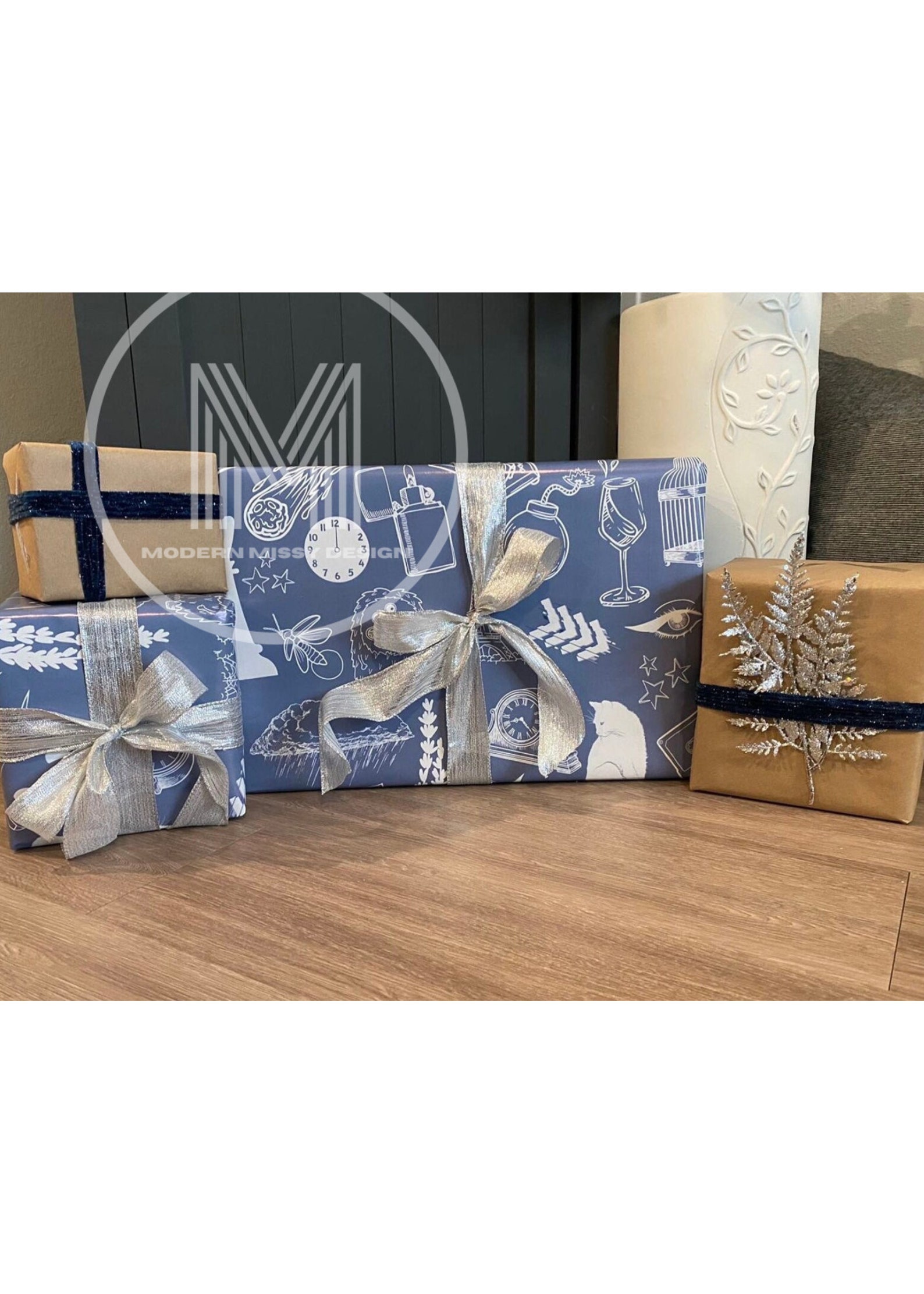 Midnight Wrapping Paper Wrapping Fan Gifts Themed Party - Etsy