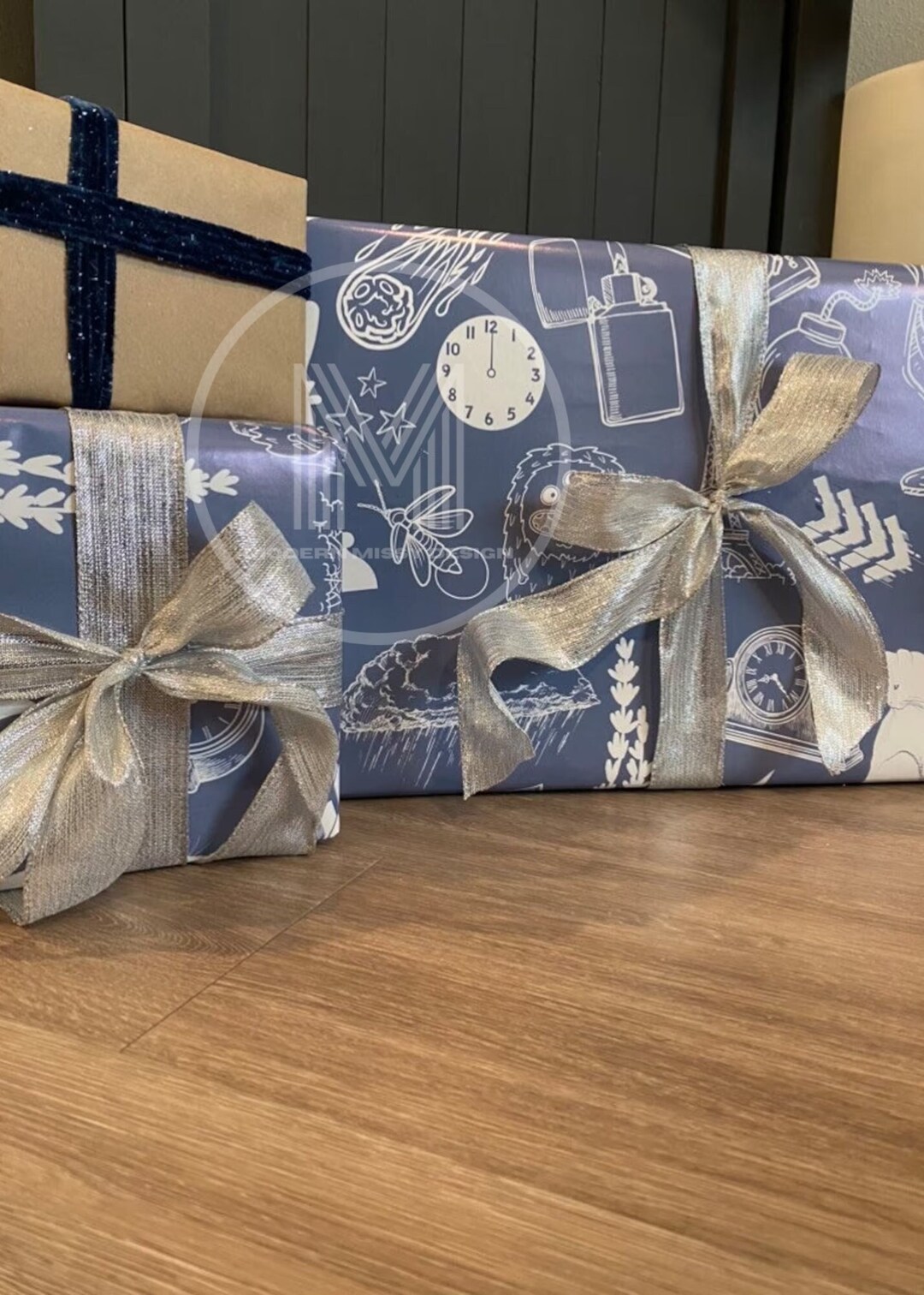 Midnight Wrapping Paper Wrapping Fan Gifts Themed Party - Etsy