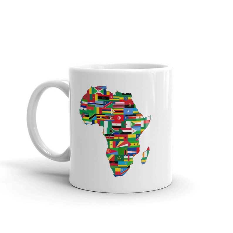 The Africa Map Mug - National Flag - World - Countries - Continent ...