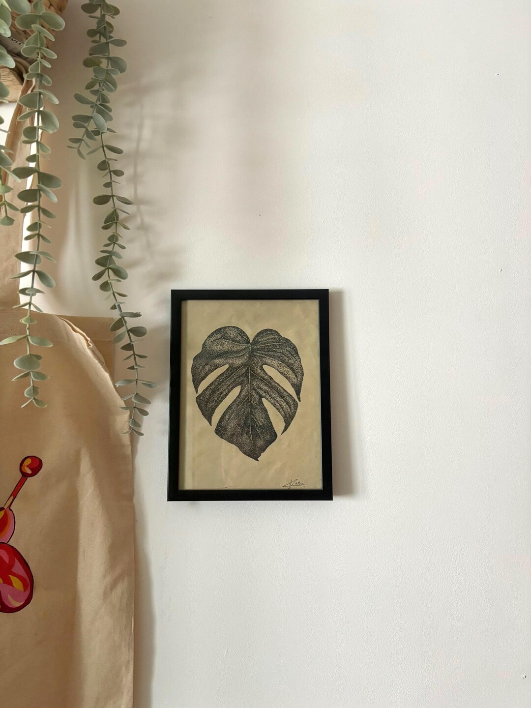 Delicate Hand Stippled Variegata Leaf Fine Art Drawing - Etsy