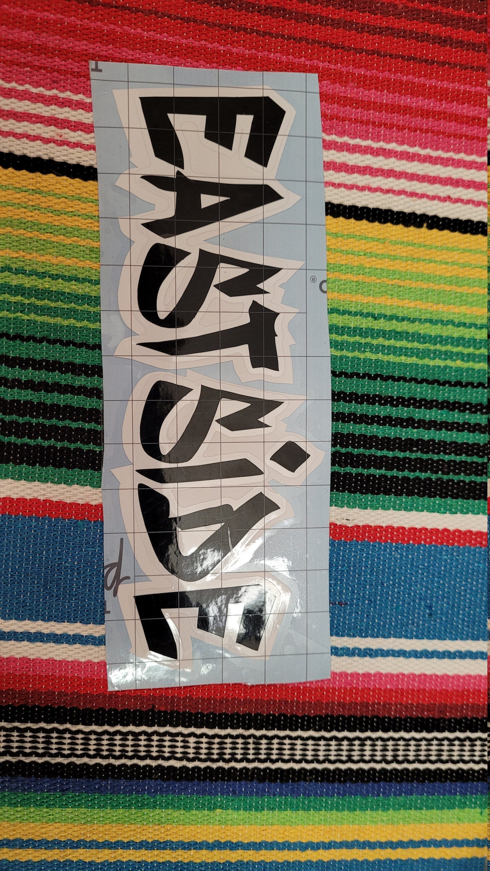 East Side Graffiti Decal Made Oracle 651 Vinyl a Transferable Sticker 6 ...