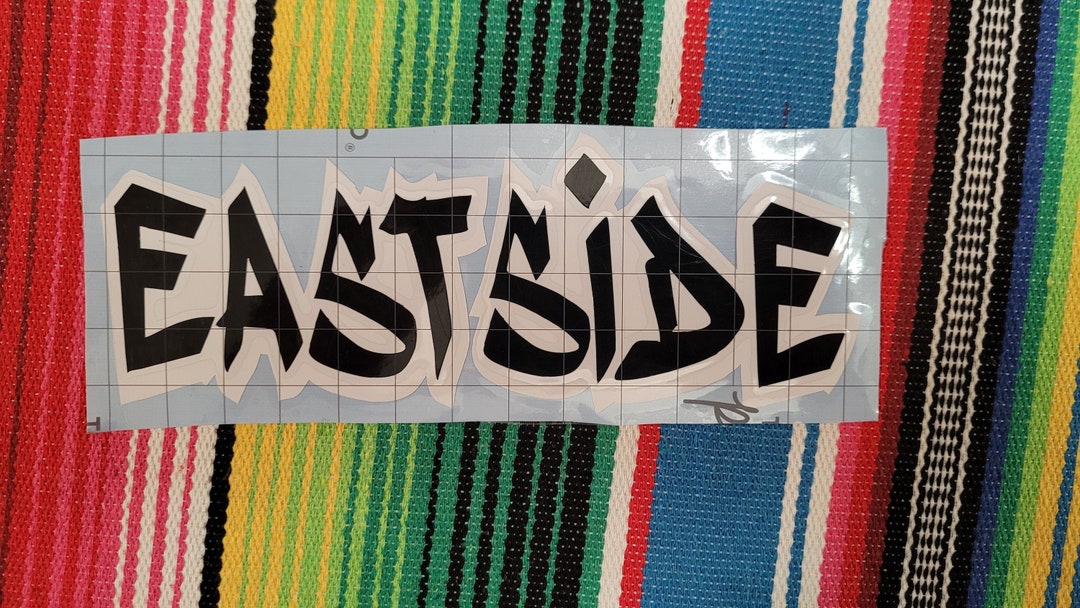 East Side Graffiti Decal Made Oracle 651 Vinyl a Transferable Sticker 6 ...