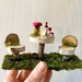 Fairy Garden Romantic Dining Set, Handmade Fairy Furniture, Miniature ...