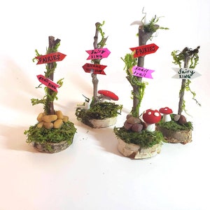 Fairy Garden Sign, Miniature Fairy Garden Accessory, Gnome Home ...
