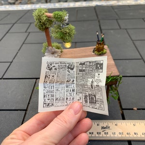 Miniature Fairy Reading Desk. Fairy Home Decor Gift, Simple Handmade ...