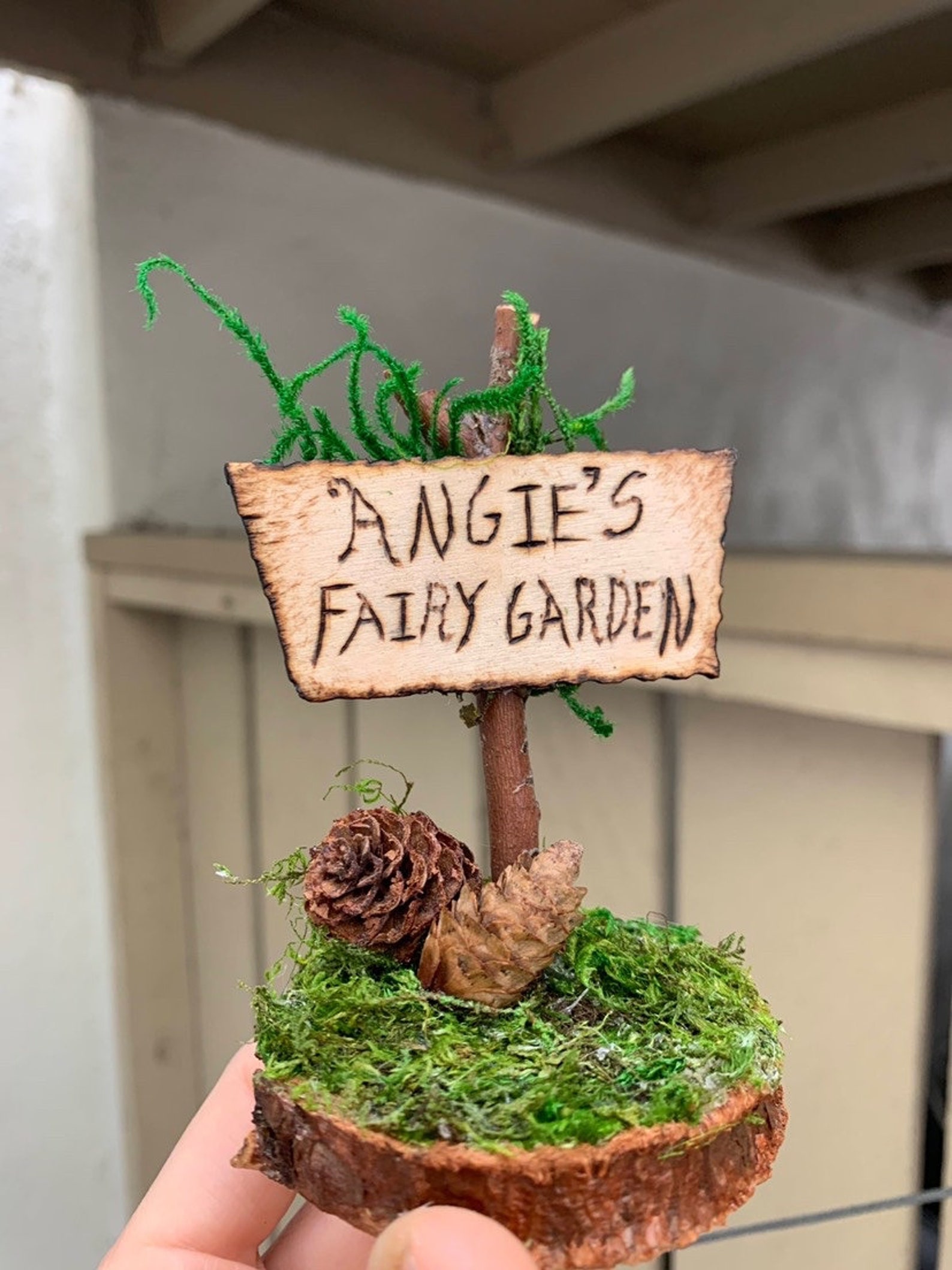 Custom Fairy Garden Sign Personalized Fairy Garden Create - Etsy