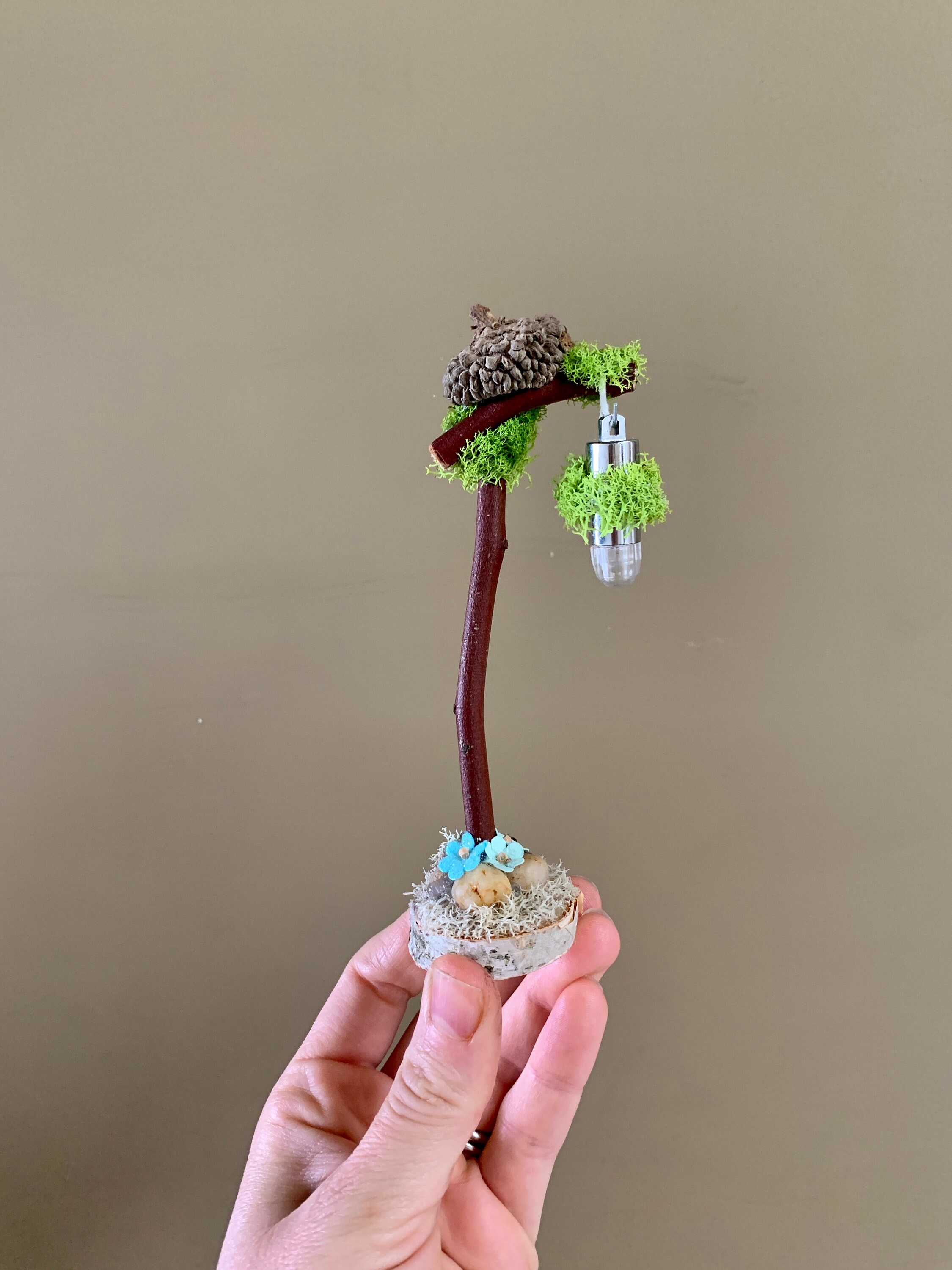 Fairy garden lamp miniature doll lamp fairy lights decor | Etsy