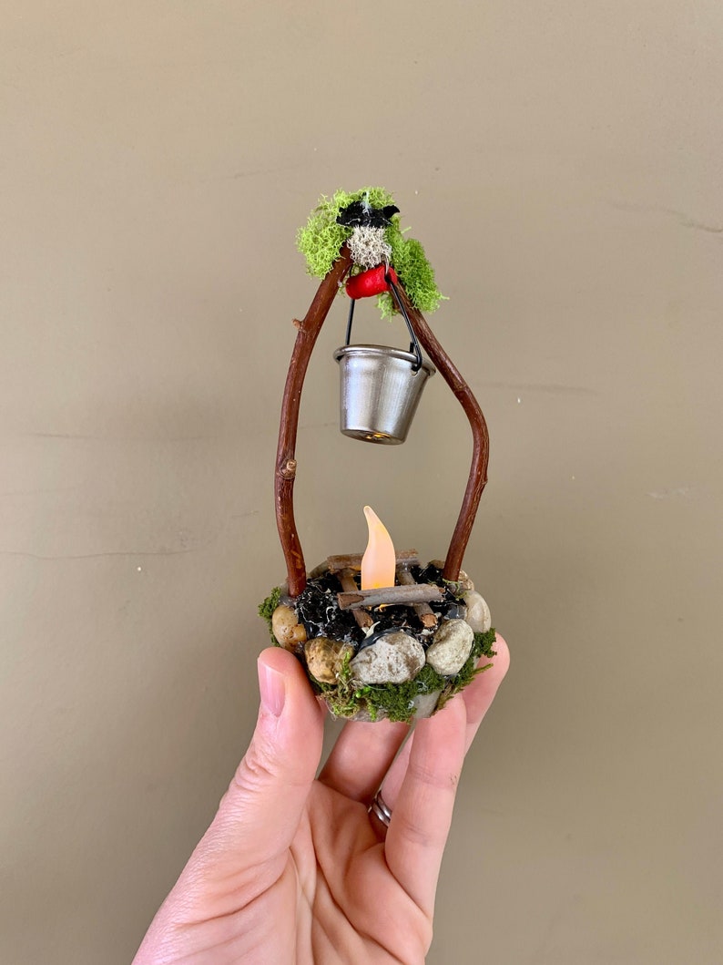 Fairy Garden Fire Pit Battery Operated Flameless Candle - Etsy