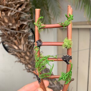 Fairy Garden Ladder Wooden Fairy Dollhouse Miniature | Etsy
