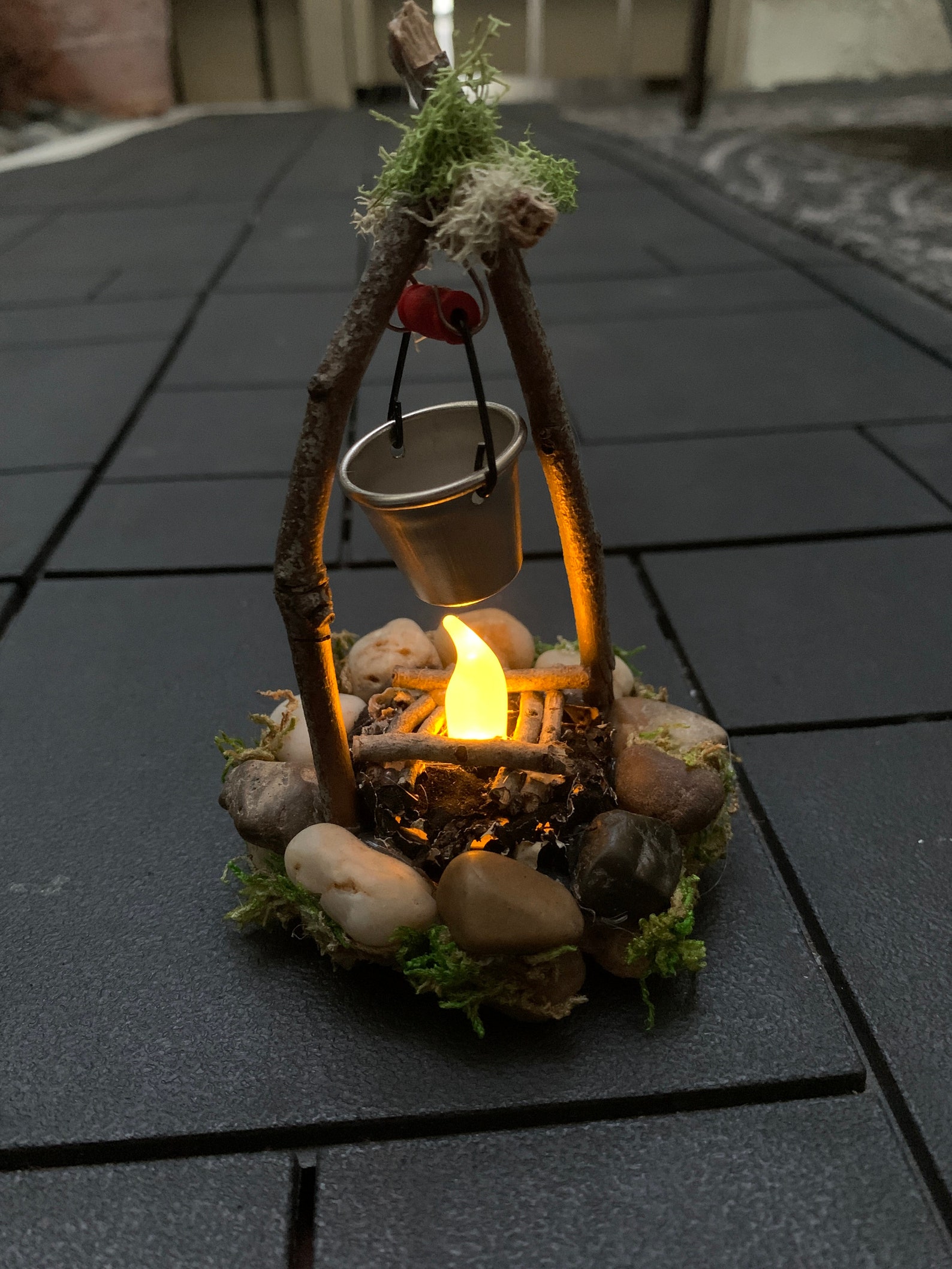 Fairy Garden Fire Pit Battery Operated Flameless Candle - Etsy