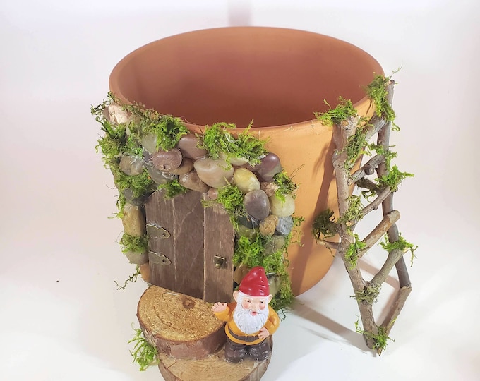 Unique Flower Pot, Fairy Garden Planter, Miniature Elegant Gnome ...