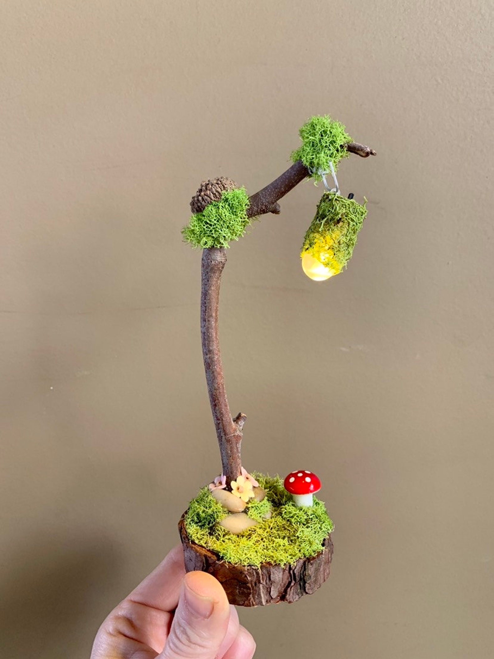 Fairy Garden Lamp Miniature Doll Lamp Fairy Lights Decor - Etsy