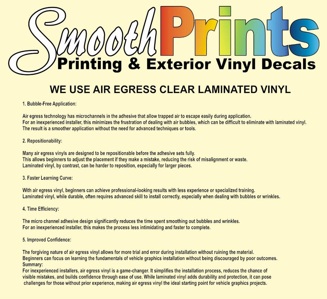 Custom Full-color Vinyl Decals for Vehicles, Windows, Doors, & More ...