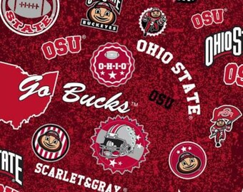 Ohio State University Fabric - Etsy