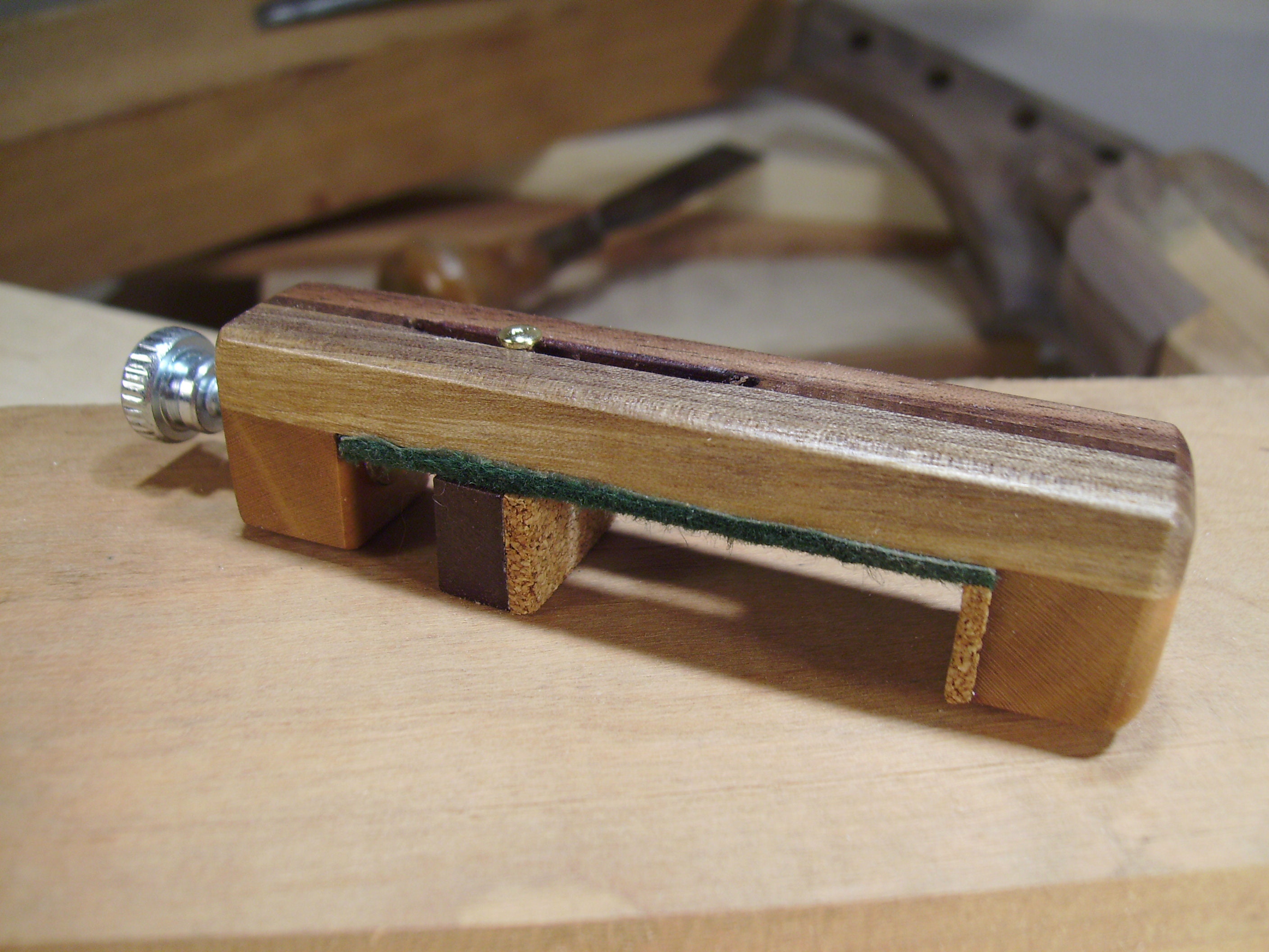 Walnut and Cherry Appalachian Mountain Dulcimer Capo Made in the U.S.A ...