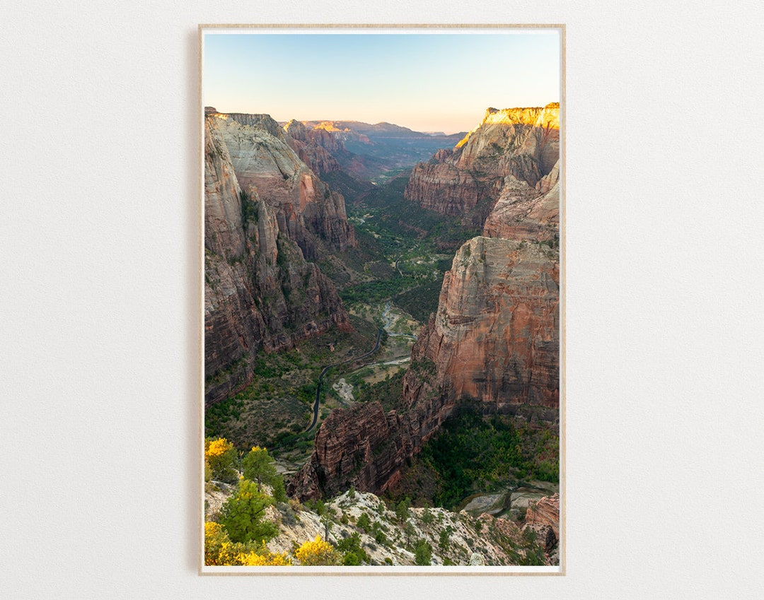 Zion National Park, Observation Point, Angles Landing,wall Art Prints ...