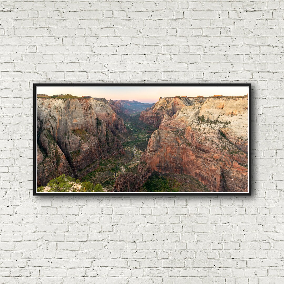Zion National Park, Angles Landing, Panoramic Art, Utah Wall Art, Wall ...