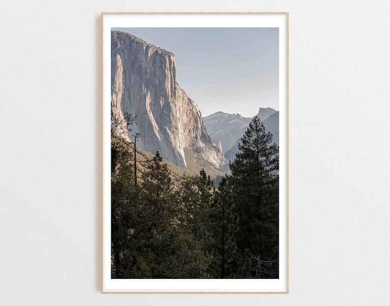 Set of 3 Art Prints, Yosemite National Park, Bridalveil Fall, El ...