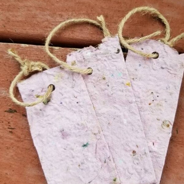 Seed Paper Tags - Etsy