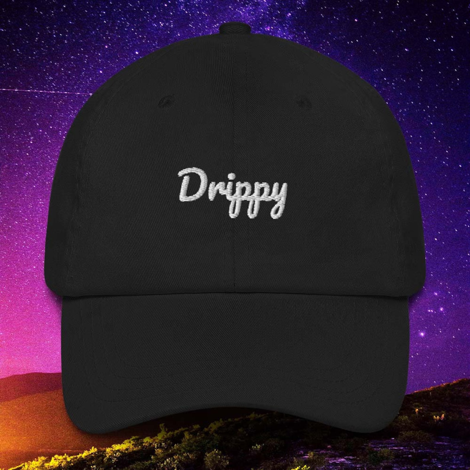 Drippy Embroidered Dad Hat - Etsy